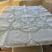 Vintage White Battenberg Hand Made Tablecloth Square 43" X 43" - Etsy