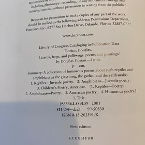 Lizards, Frogs, and Polliwogs: Poems and Paintings Douglas Florian ...