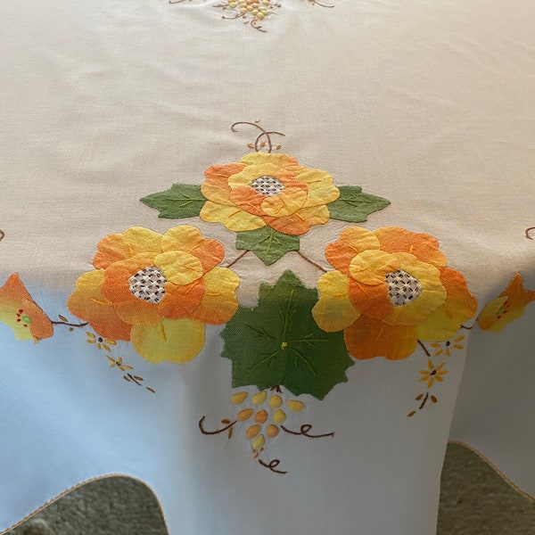 Applique Tablecloth - Etsy
