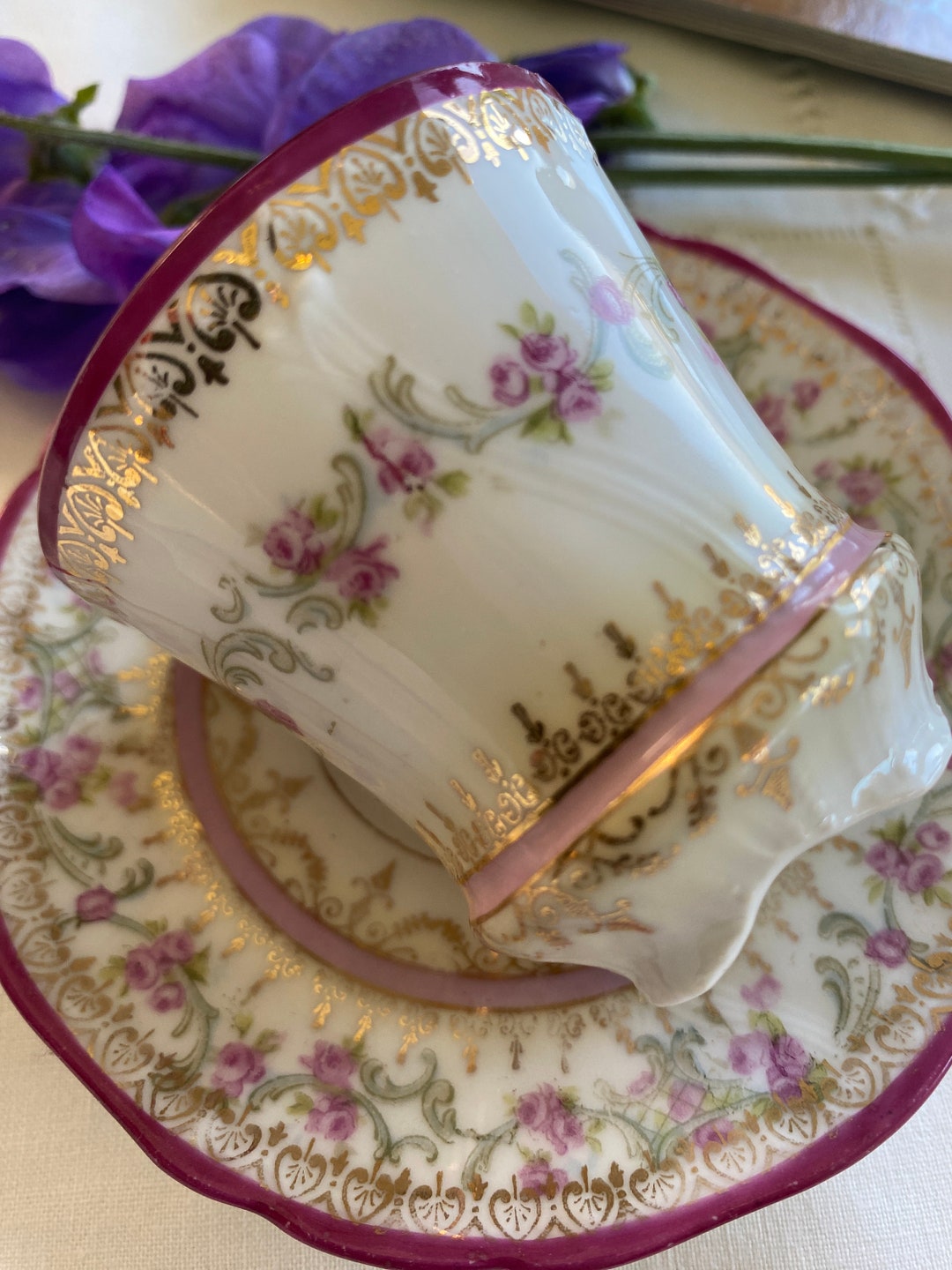 Antique German Carl Tielsch C.T. Porcelain Demitasse Cup and - Etsy