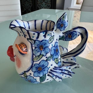 Diane Artware Anthropomorphic Fish Stoneware 2002 C Fish CREAMER ...