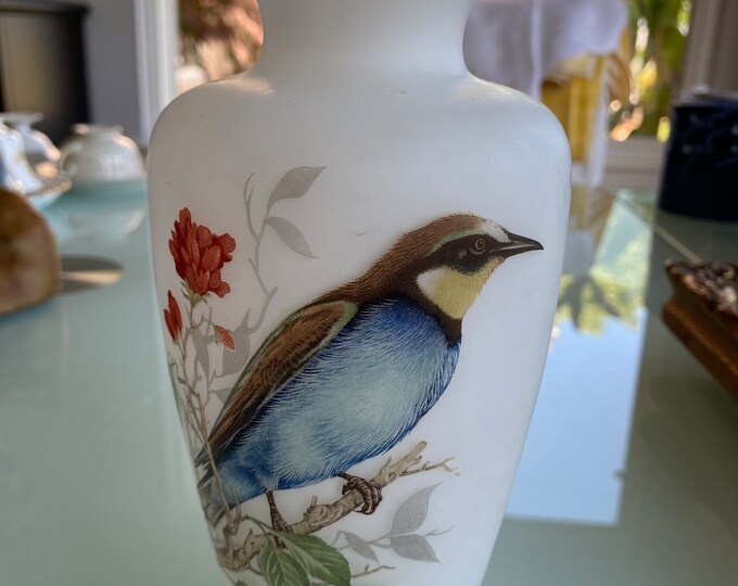 Vintage Enesco Hand Painted Bird Vase, Made in Japan, 8" Tall - Etsy