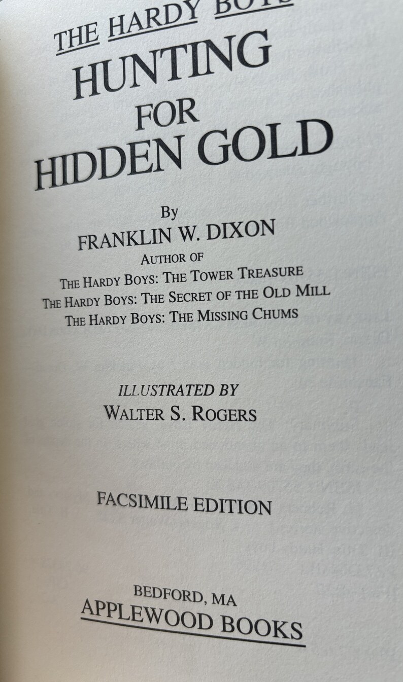 Hunting for Hidden Gold - the Haardy Boys 1996 - Etsy