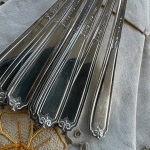 ART DECO Minton Soup Spoons Silver Plate , Cream Soup Spoons Ns Co EPNS ...