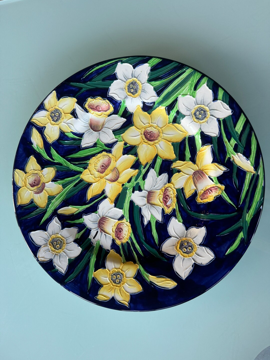 Vintage MALING POTTERY (england) 1940s “daffodils” Embossed Hand ...