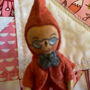 Antique Baps 1950s German Story Book Felt Dolls 5 of the Seven Dwarves ...