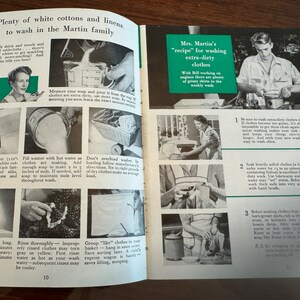 1949 Modern Home Laundering Booklet From the American Washer and Ironer ...