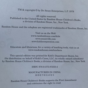 Oh Say Can You Say? Dr. Seuss Collectors Edition - 1979 - Etsy