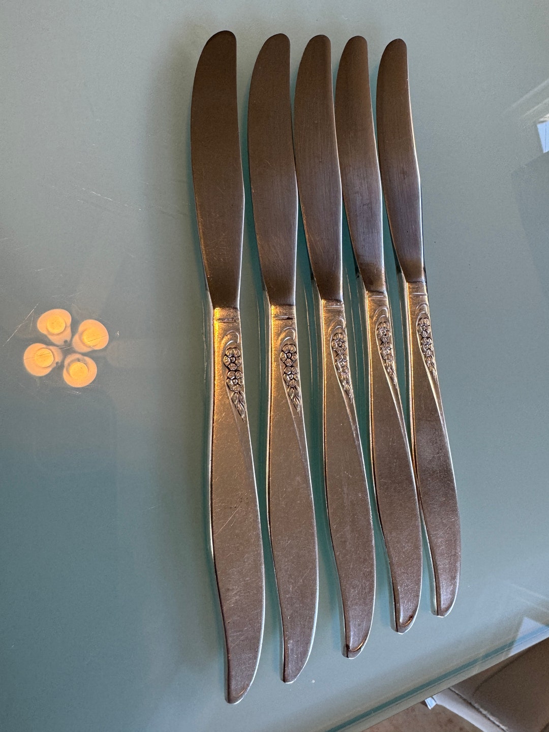 Oneida LA ROSE Stainless Wm A Rogers Premier Glossy Silverware Flatware ...