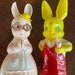 Bunny Rabbits Hard Plastic Grandma and Grandpa Rattle Vintage - Etsy