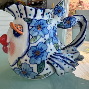 Diane Artware Anthropomorphic Fish Stoneware 2002 C Fish CREAMER ...