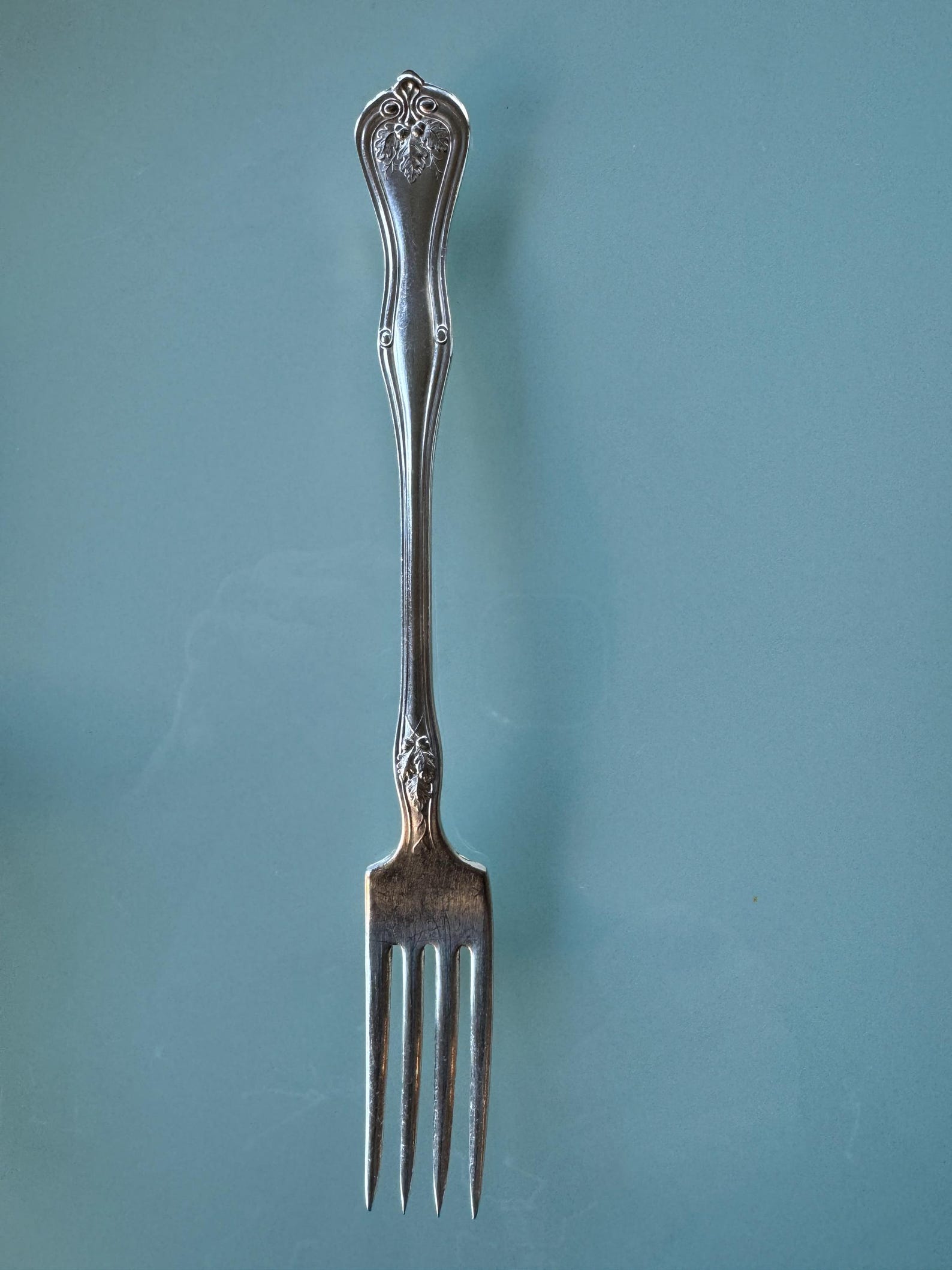 VICTORIAN Williams C1880 Dinner Fork 7 1/4" Long Acorn Leaves Fall ...