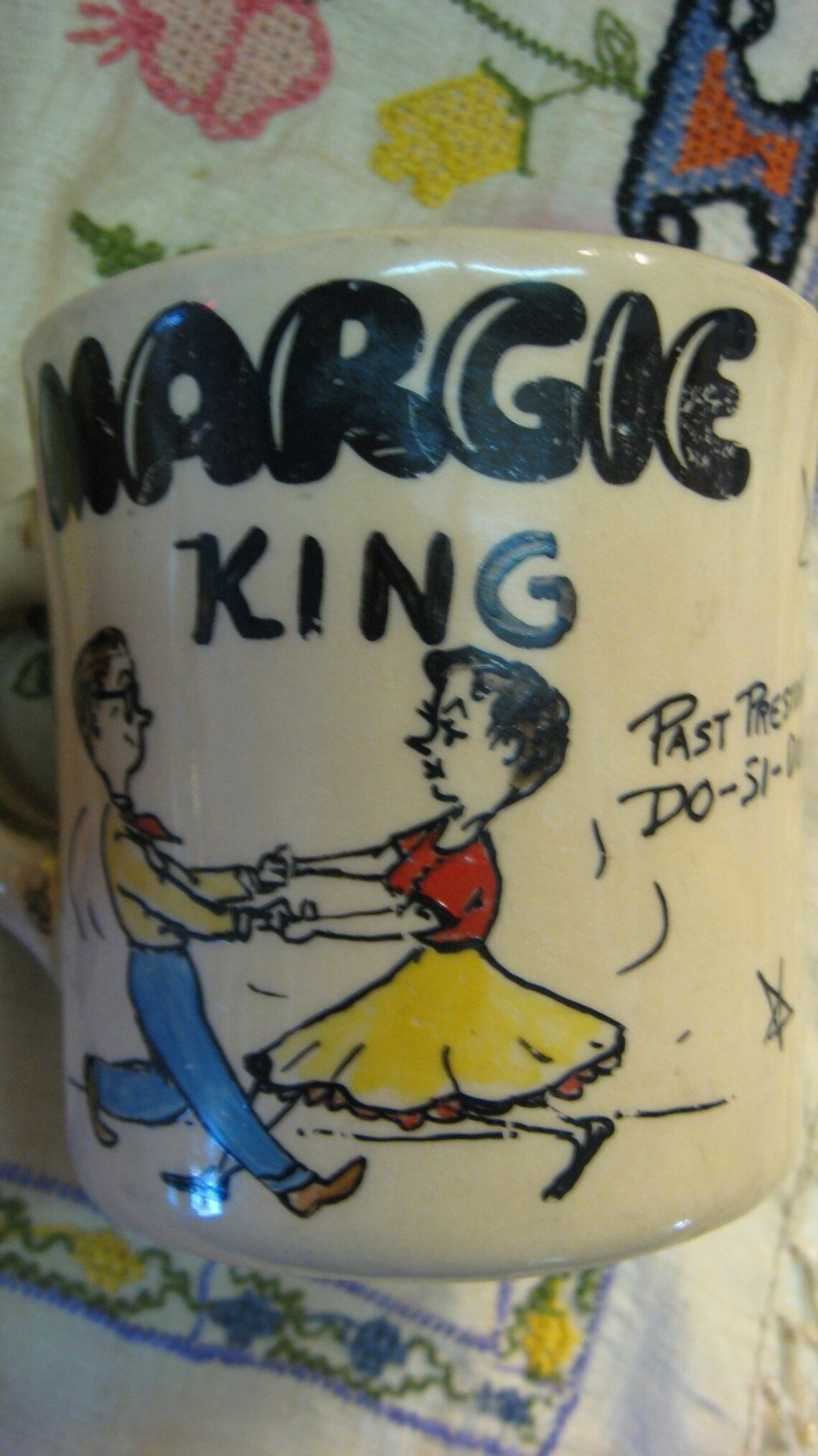 Vintage Mug Set 1950 Cartoon by the Mug Shop Carona Del Mar - Etsy