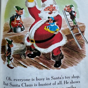 Santa's Toy Shop Walt Disney's A Little Golden Book C1950 - Etsy