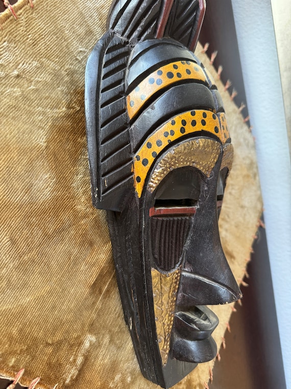 Ghanaian Ewe Tribe Authentic African Mask Handcrafted… - Gem