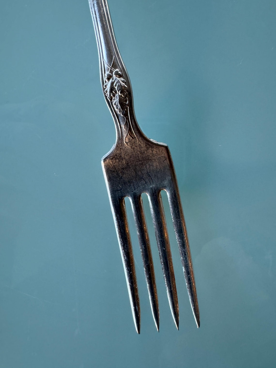 VICTORIAN Williams C1880 Dinner Fork 7 1/4" Long Acorn Leaves Fall ...