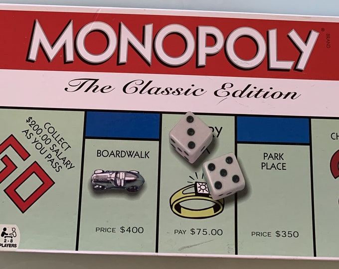 Original Monopoly Game Holiday Gift Family Game - Etsy