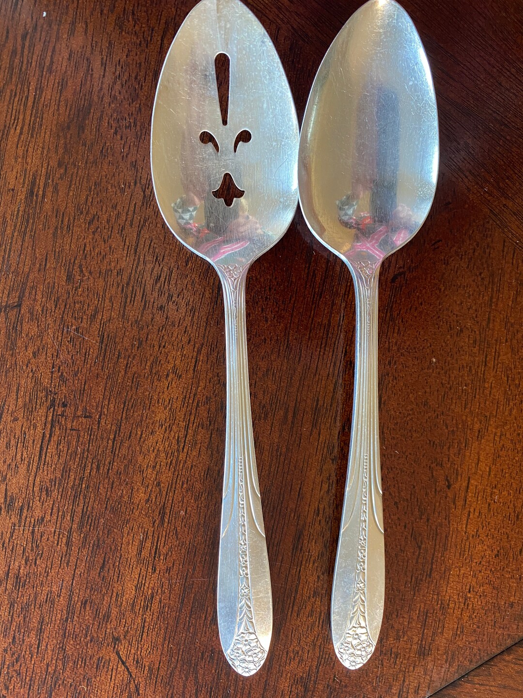 Princess Royal Serving Spoons NATIONAL SILVER PLATE - Etsy