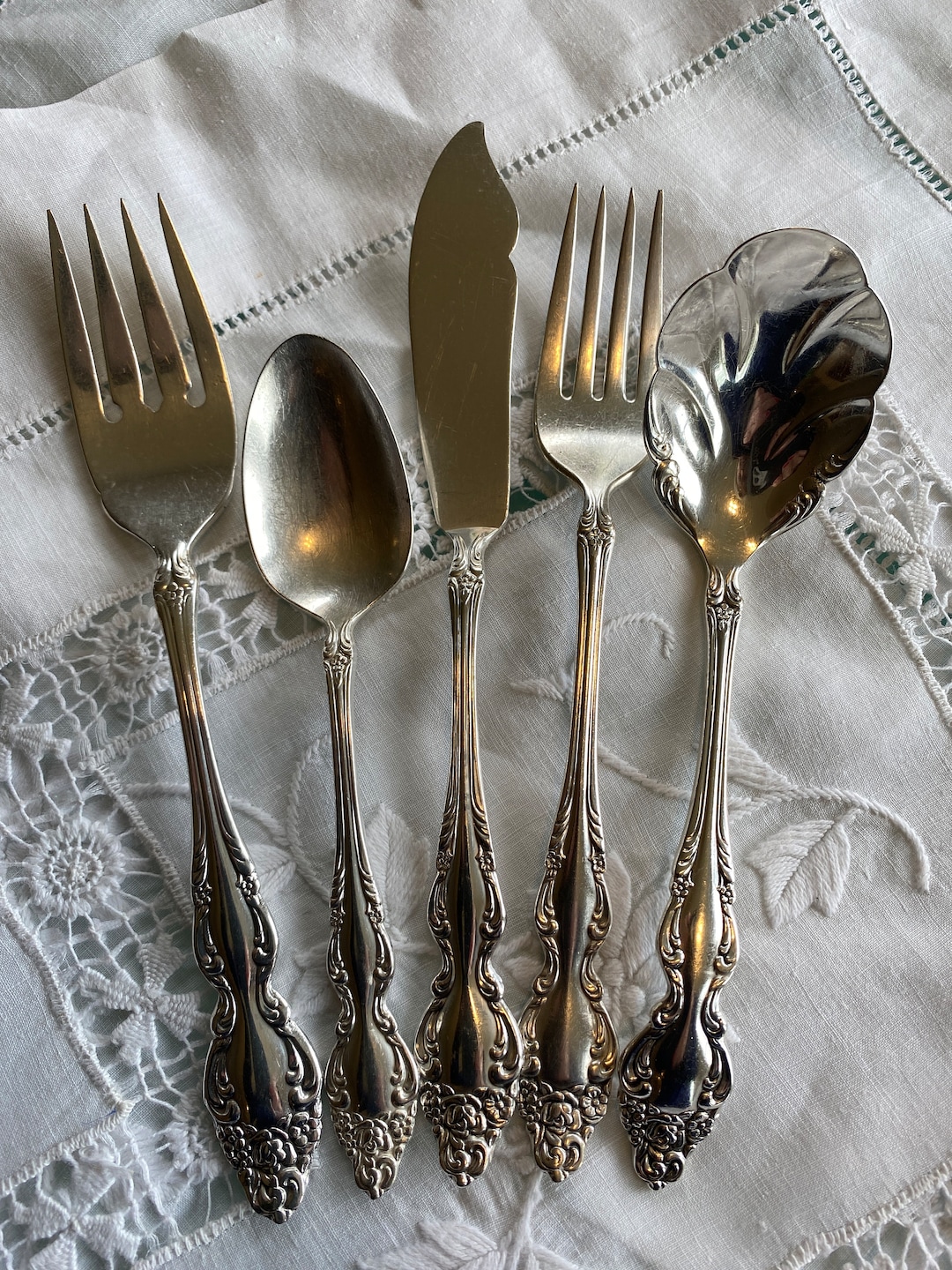 Baroque Rose (silverplate, 1967, USA) by ONEIDA Silver (hard to Find ...