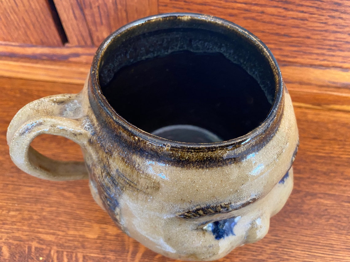 Vintage Artists Large Stoneware Face Mug California Artist FOR MIKE MUG ...