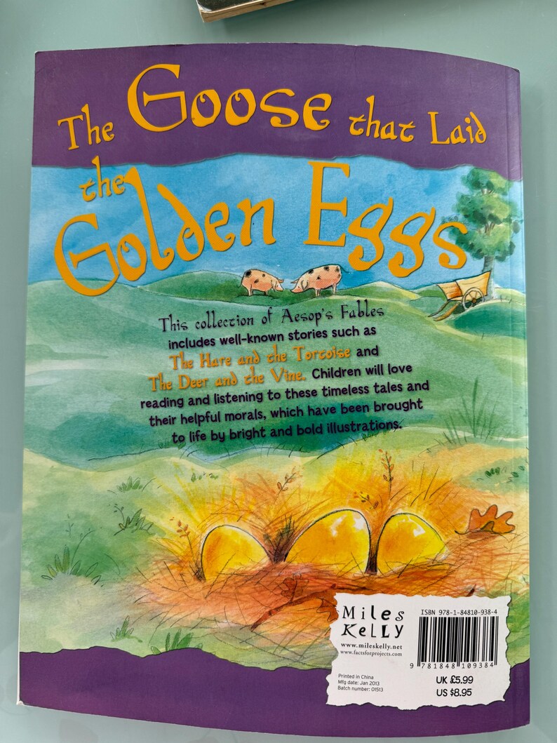 Goose Who Laid the Golden Egg Victoria Parker Softcover Aesops Fables ...