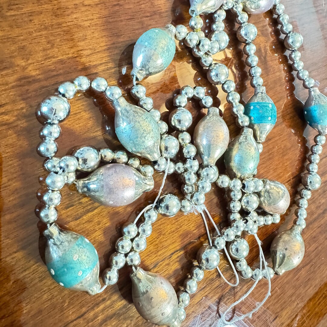 Victorian Swag With Hand Painted Bulbs, Small Beads Between, Pastel ...