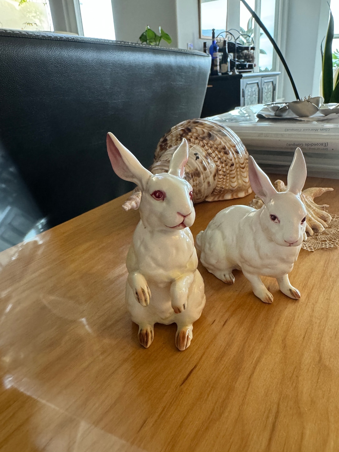 Vintage Lefton Bone China Rabbits 1950s PAIR - Etsy