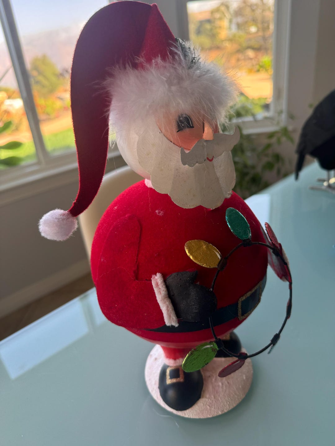 Chubby Belly Santa Clause Holiday Decor 13.5" Tall X 20.5 Waistline ...