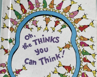 Dr. Seuss 'oh, the Thinks You Can Think!' Hardcover Book - Etsy
