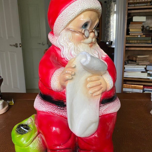 Chalkware Santa - Etsy