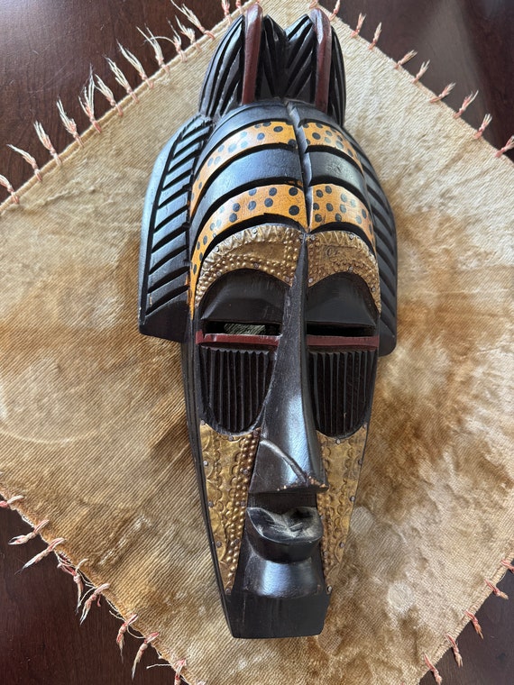Ghanaian Ewe Tribe Authentic African Mask Handcrafted… - Gem