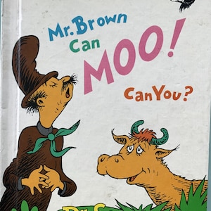 Mr Brown Can Moo! Can You? - Dr. Seuss - Etsy