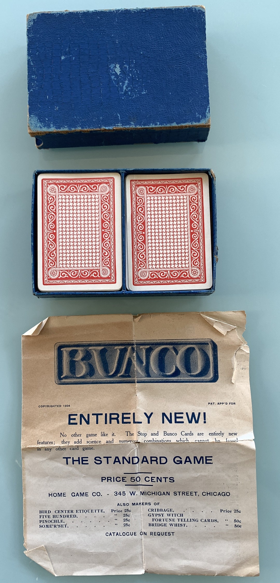Bunco Card Game RETRO Game Vintage Game - Etsy