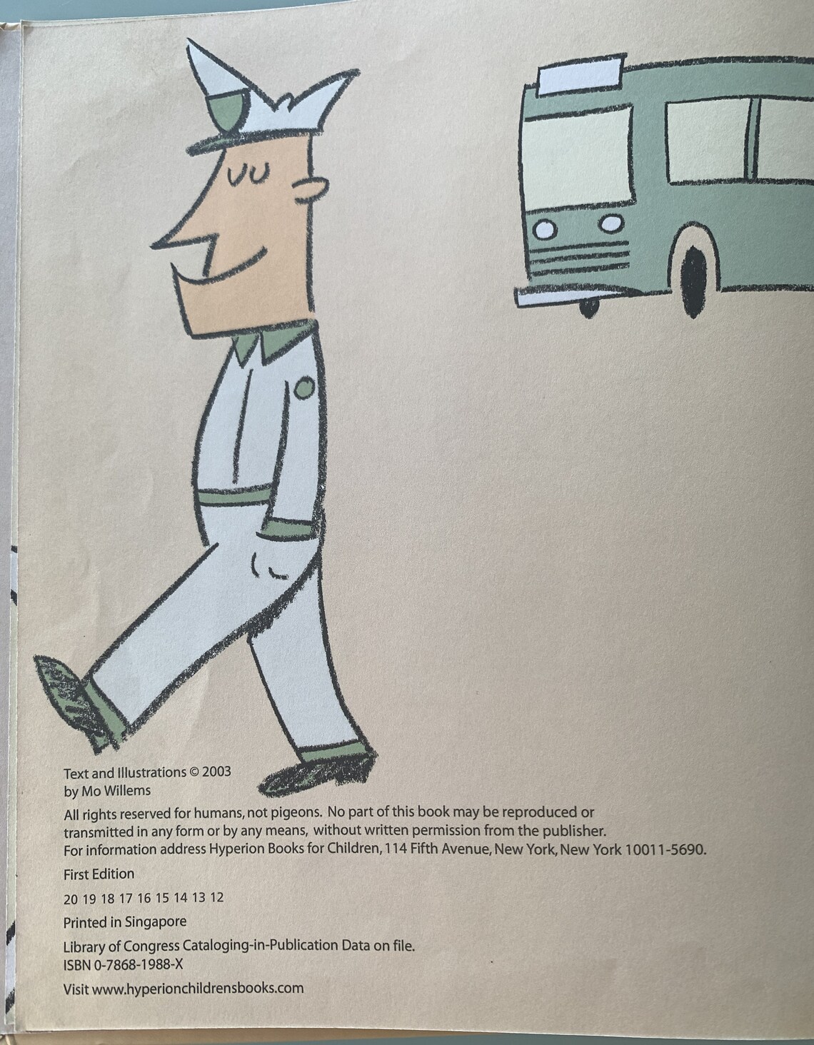 Book - Don't Let the Pigeon Drive the Bus! - Mo Willems First Edition ...