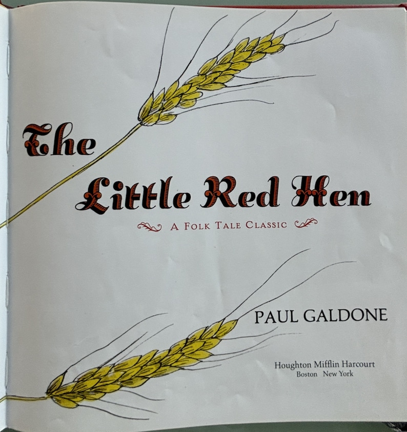 The Little Red Hen: Paul Galdone - Etsy