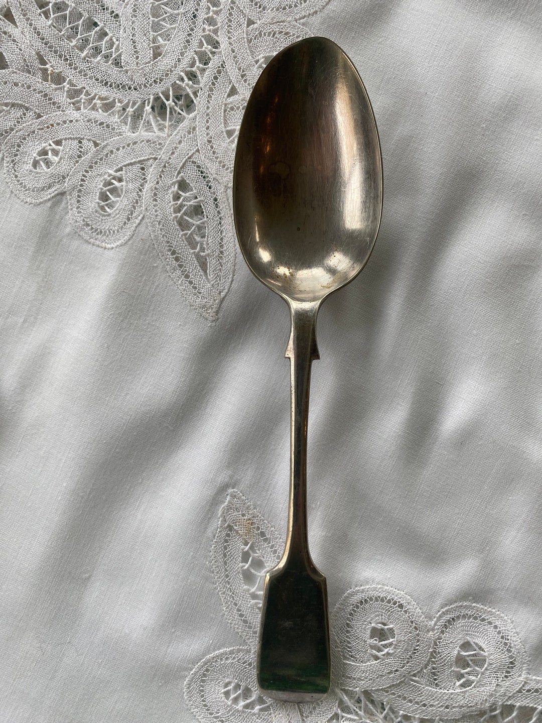 Antique Victorian Silver STUFFING SPOON James Dixon Sheffield England ...