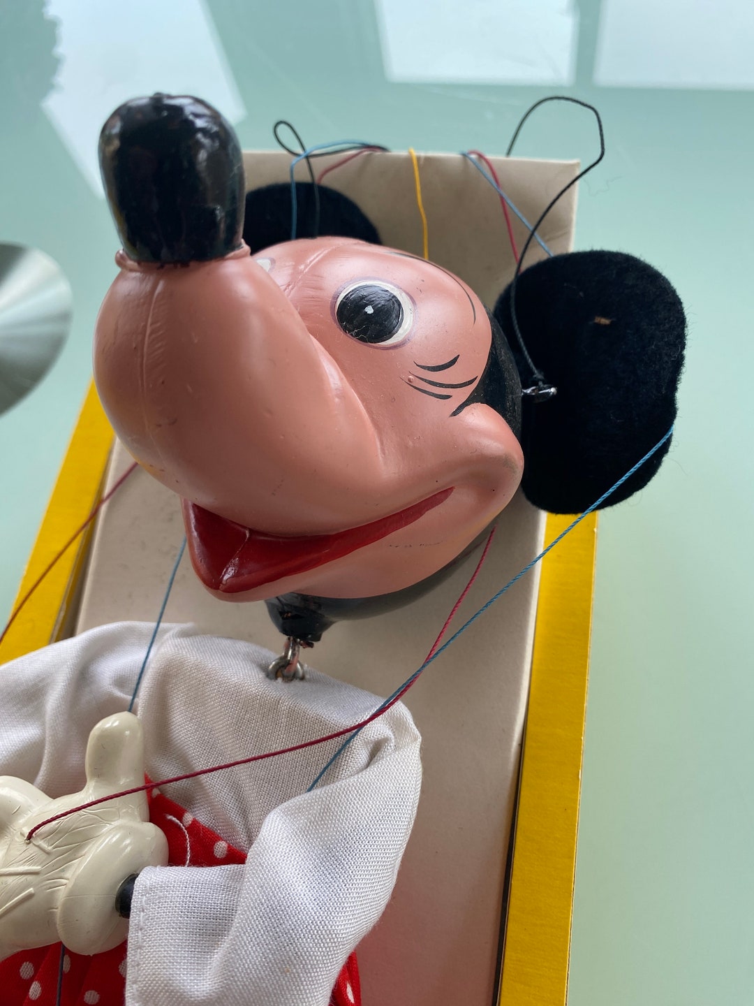 Vintage MINNIE MOUSE Marionette Puppet in Original Box. PELHAM Puppet ...