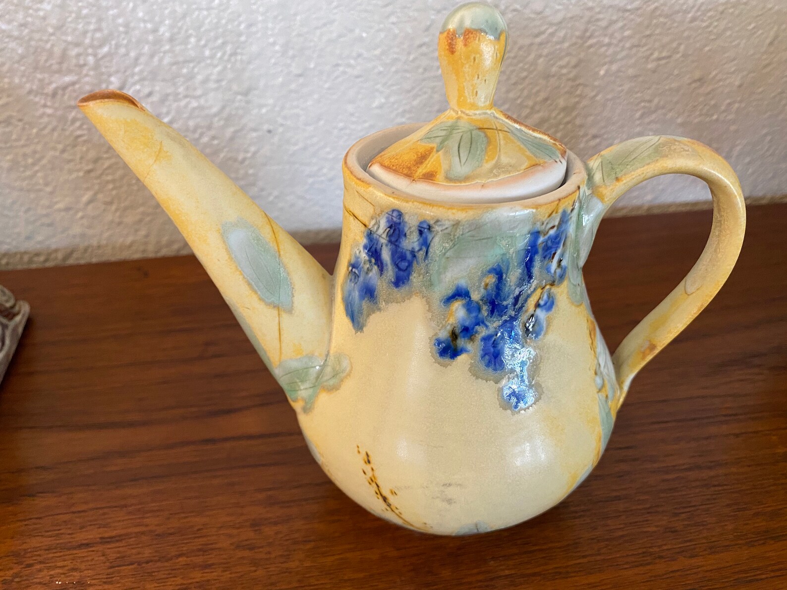 Teapot Long Spout Pristine RARE Pottery - Etsy