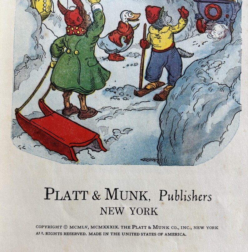 Uncle Wiggily and His Fiends - Copyyright 1939 & 1955 - Etsy