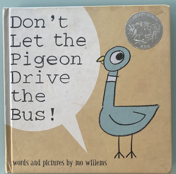 Book Don't Let the Pigeon Drive the Bus Mo Willems - Etsy