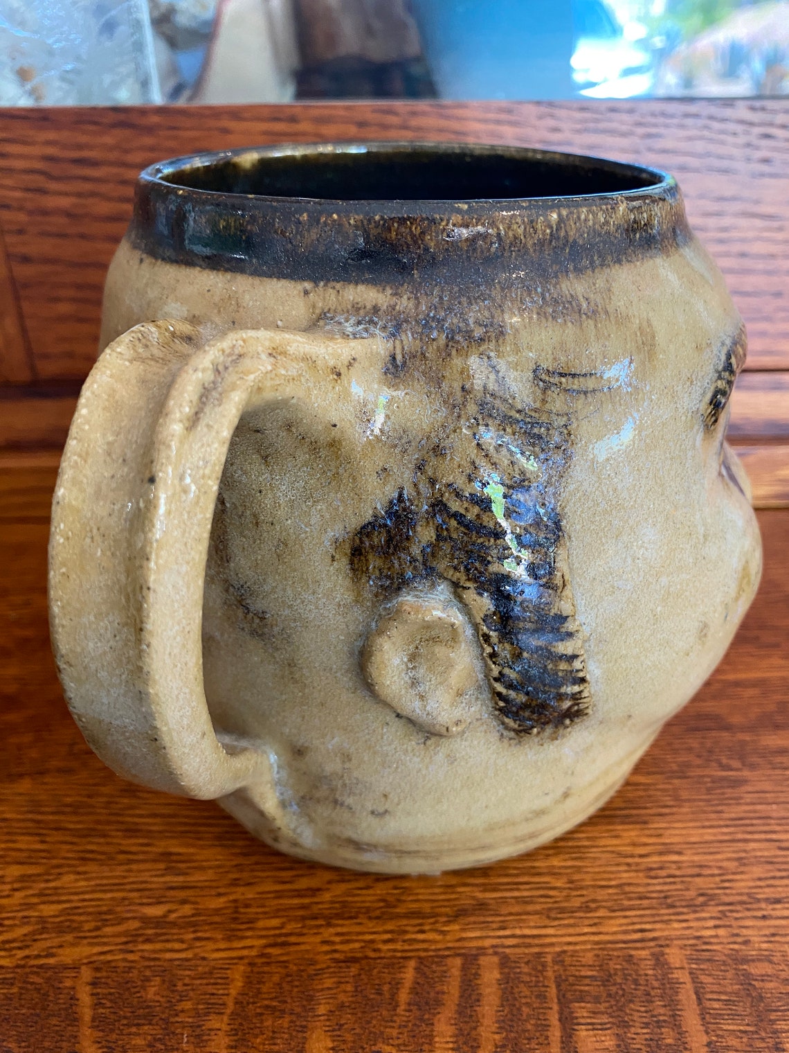 Vintage Artists Large Stoneware Face Mug California Artist FOR MIKE MUG ...