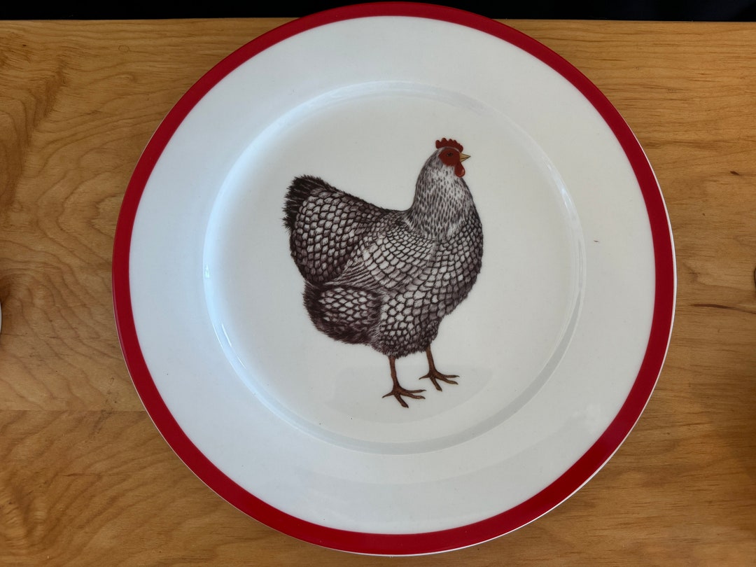Mary Lake Thompson Plates Farmhouse Rooster One Hundred 80 Degrees 10 3 ...