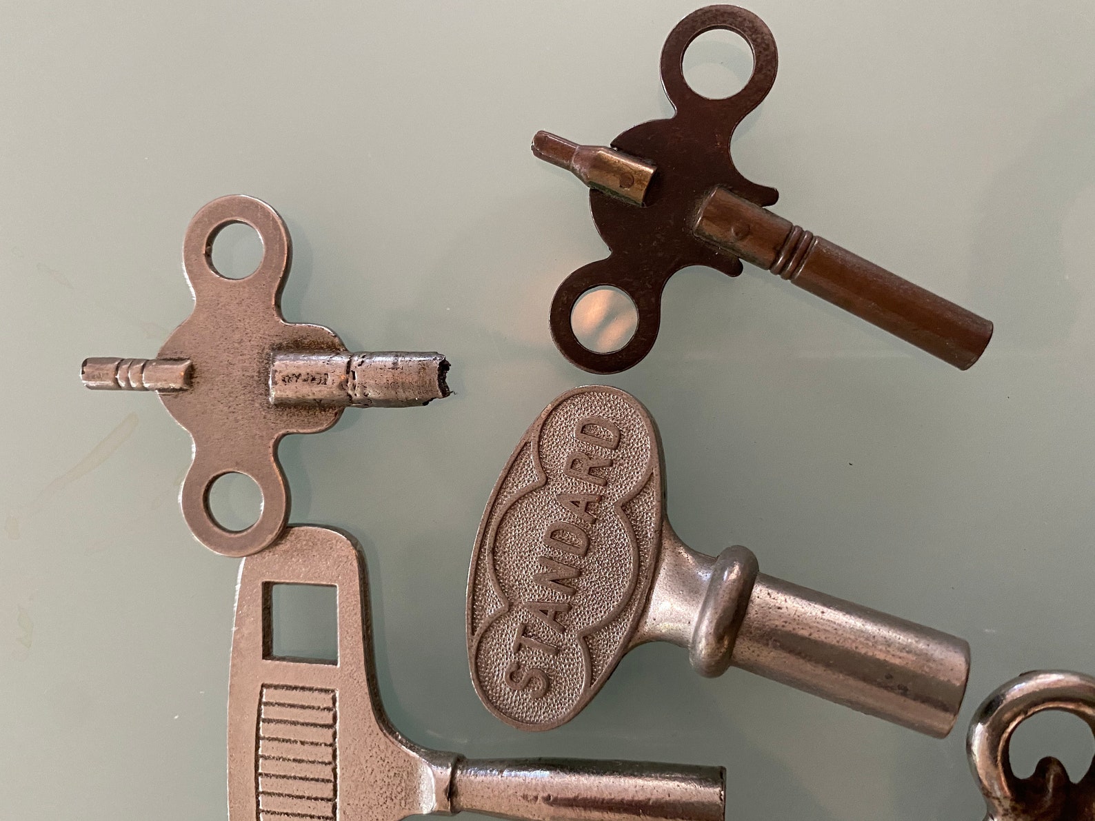 Antique Clock Key Collection Lot 8 Keys | Etsy