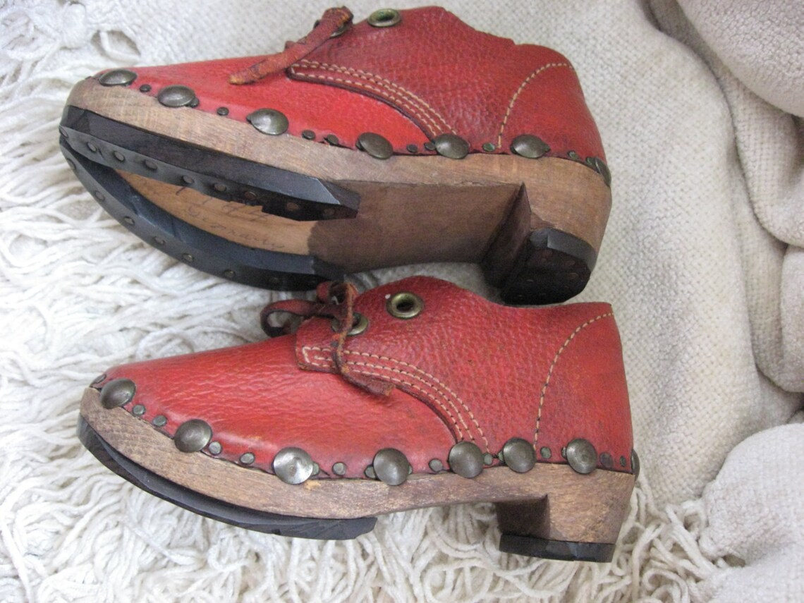 Antique Childs Shoes Vintage German Clogs - Etsy