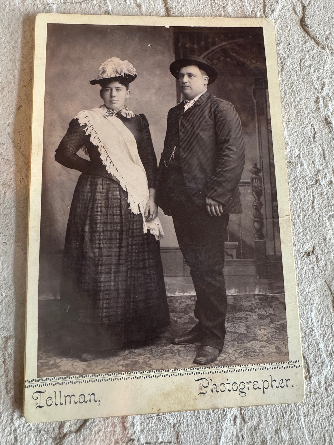 ANTIQUE CDV Tollman Photographer Carte De Viste, Cabinet Card ...