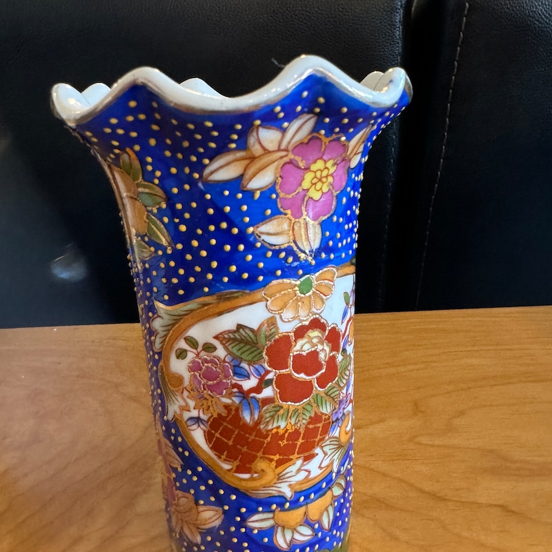 Japanese Moriage Vase Small - Etsy