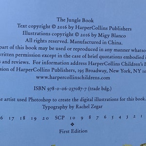 The Jungle Book - Ruyard Kipling - First Edition 2019 - Etsy