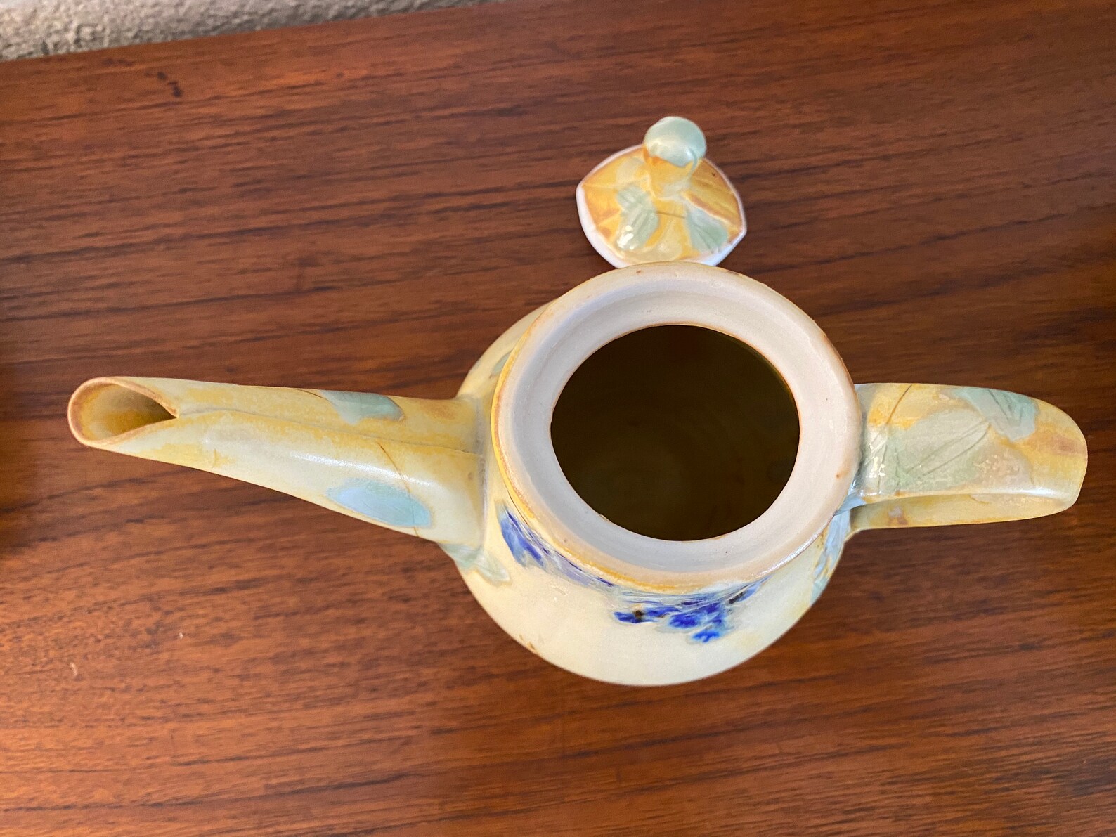 Teapot Long Spout Pristine RARE Pottery - Etsy