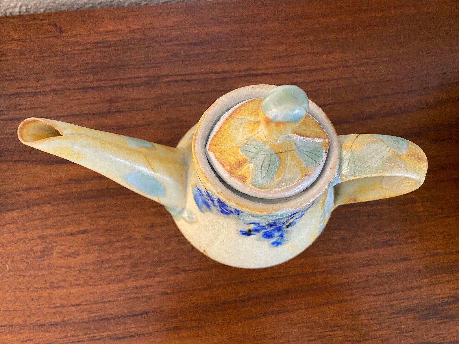 Teapot Long Spout Pristine RARE Pottery - Etsy