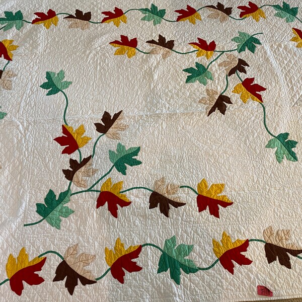 Maple Leaf Quilt - Etsy